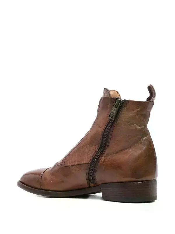 KING TARTUFOLI SHOES Zip-up Leather Boots