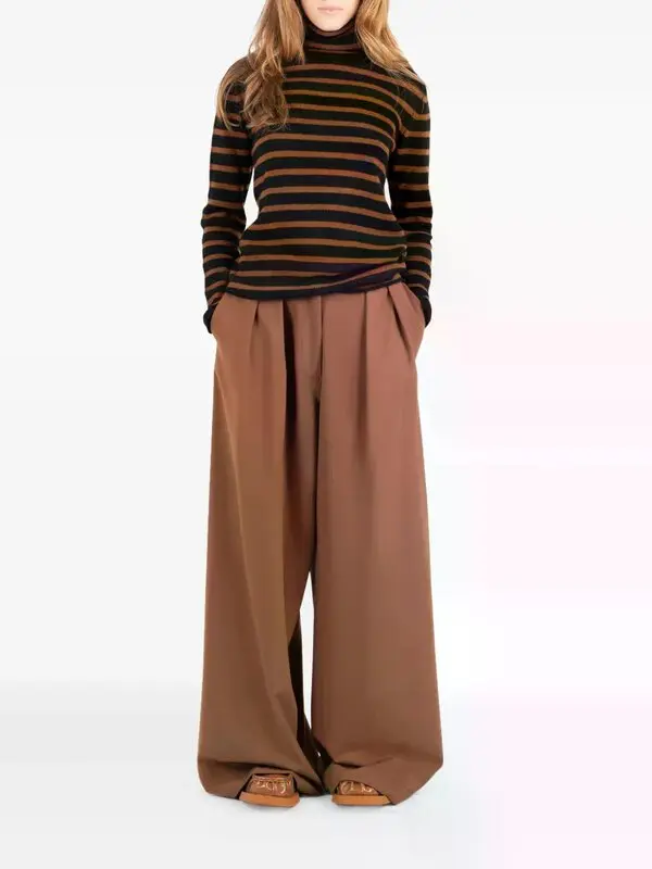 SOCIETE ANONYME Striped Roll-neck Knitted Sweater