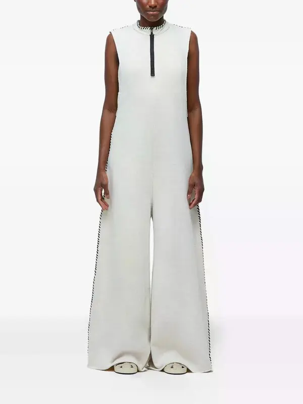 OSKLEN Zip-front Jumpsuit - White