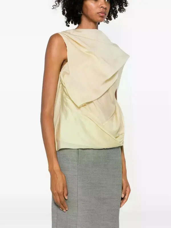 ENTIRE STUDIOS Draped Sleeveless Blouse