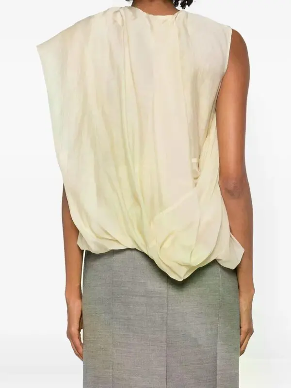 ENTIRE STUDIOS Draped Sleeveless Blouse
