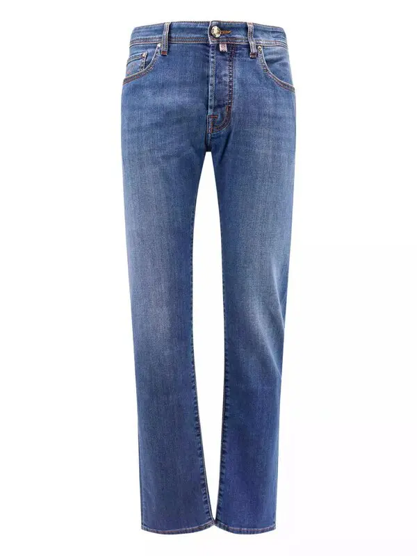 Jacob Cohen Logo-patch Jeans - Blue