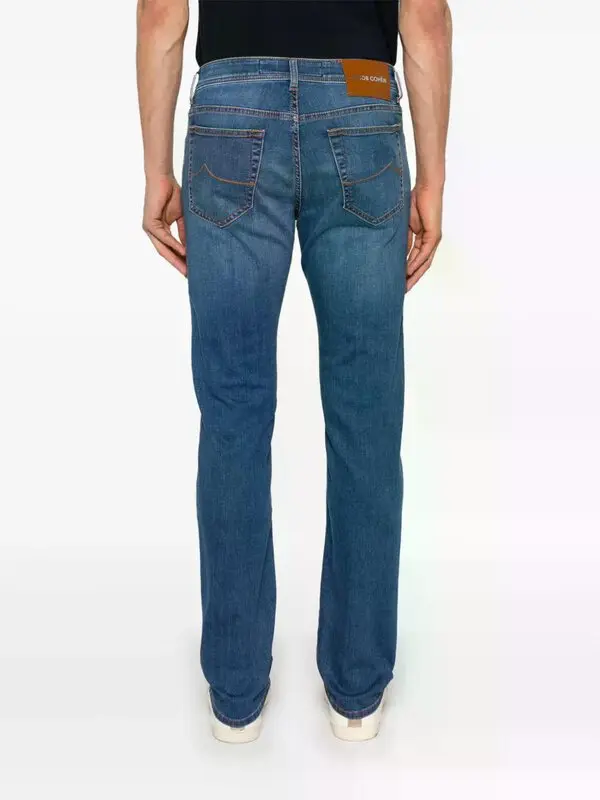 Jacob Cohen Logo-patch Jeans - Blue