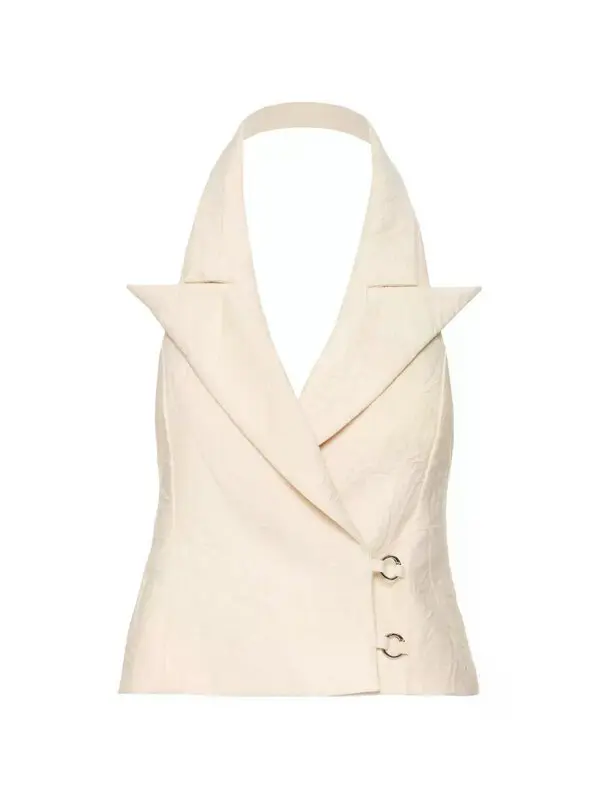 MEDEEA Halterneck Vest - Neutrals
