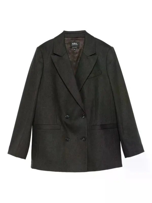 A.p.c. Double-breasted Wool Blazer