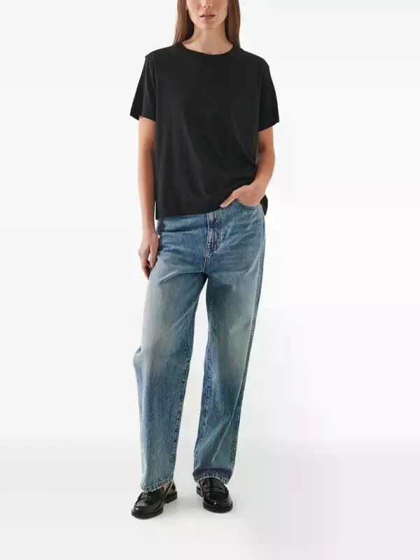 PATRICK ASSARAF Boyfriend Crew-neck Short-sleeve T-shirt - Black