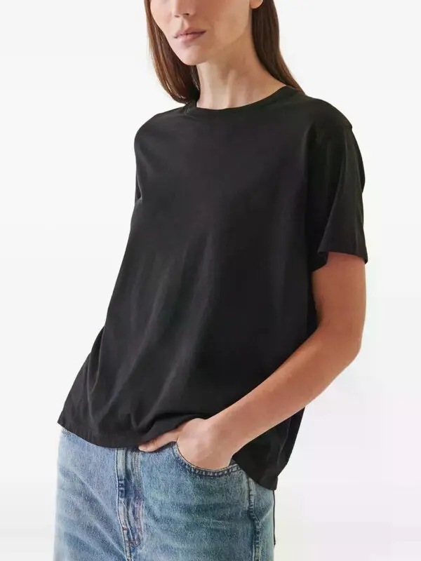 PATRICK ASSARAF Boyfriend Crew-neck Short-sleeve T-shirt - Black