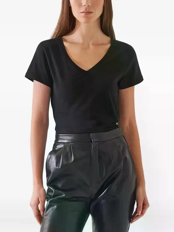 PATRICK ASSARAF V-neck Short-sleeve T-shirt