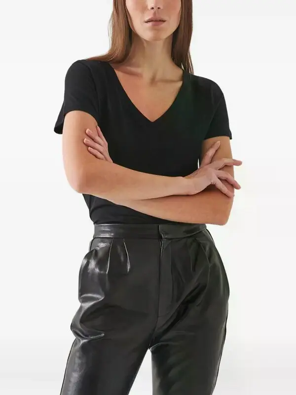 PATRICK ASSARAF V-neck Short-sleeve T-shirt