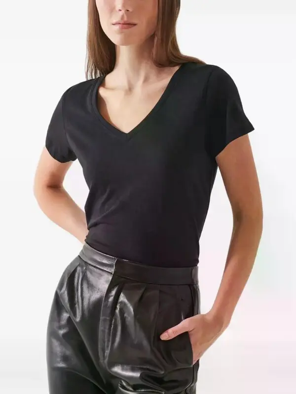PATRICK ASSARAF V-neck Short-sleeve T-shirt