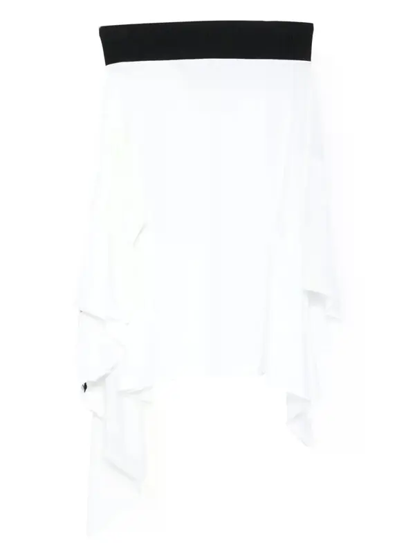ALAINPAUL Asymmetric Hem Skirt - White