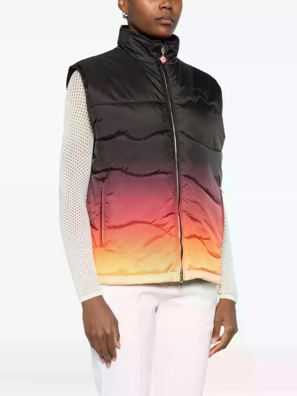 Casablanca Zip-up Gilet - Black