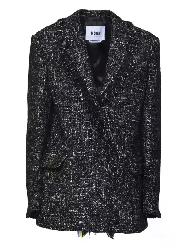 MSGM Fringed Blazer