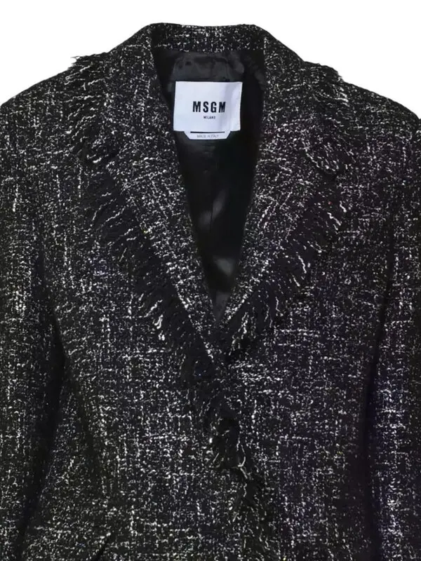 MSGM Fringed Blazer