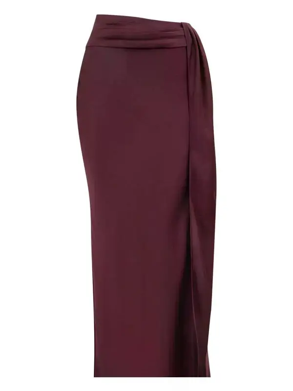 Lapointe Asymmetric Draped Maxi Skirt