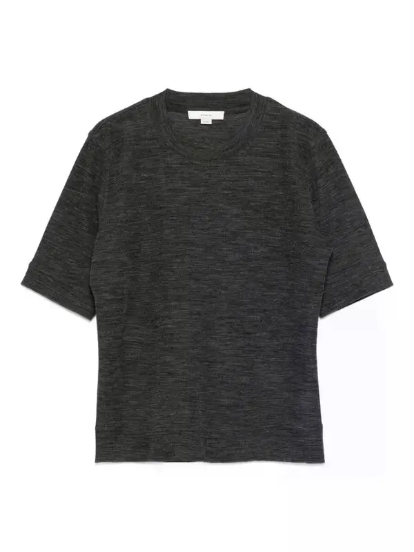 Vince Wool Short Sleeve Sweater
