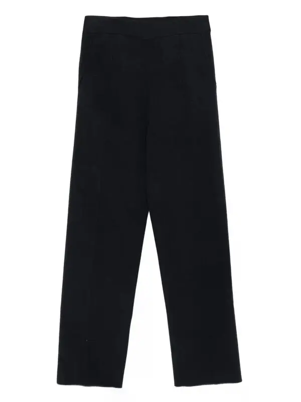 Max Mara High-waisted Straight-leg Trousers - Blue