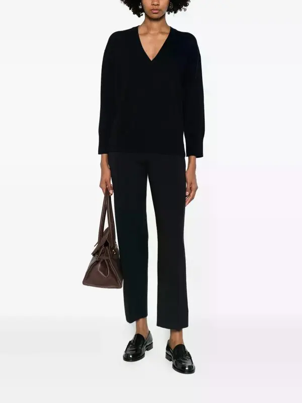 Max Mara High-waisted Straight-leg Trousers - Blue