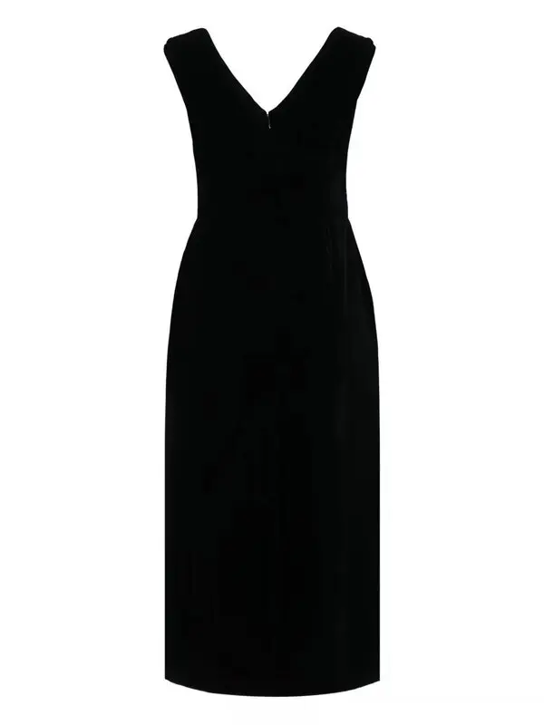 Prada Embroidered Velvet Dress