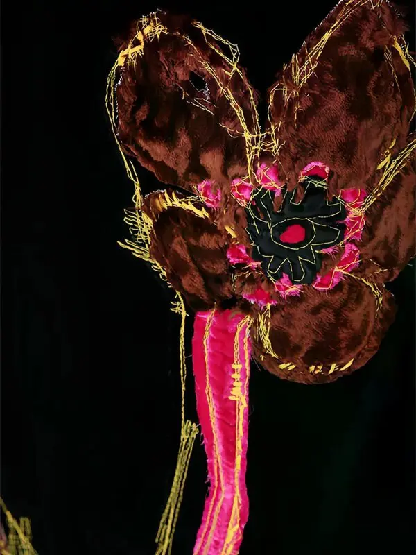 Prada Embroidered Velvet Dress