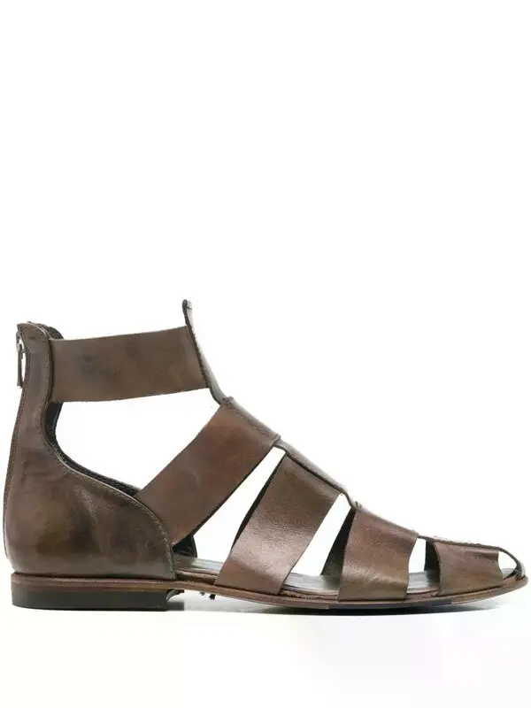 SHOTO Strappy Zip-up Sandals