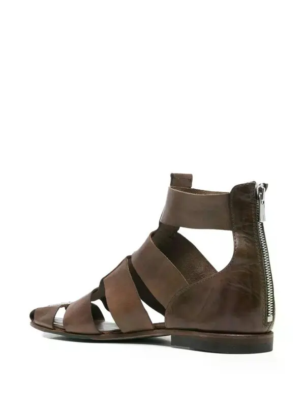 SHOTO Strappy Zip-up Sandals