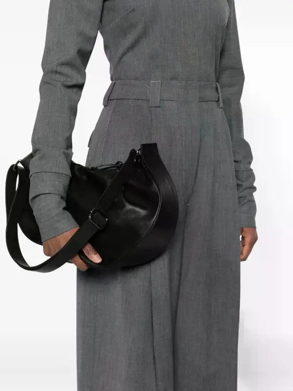 REPTILE'S HOUSE Gathered Shoulder Bag - Black