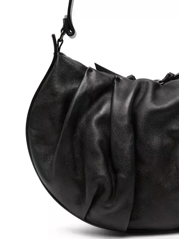 REPTILE'S HOUSE Gathered Shoulder Bag - Black