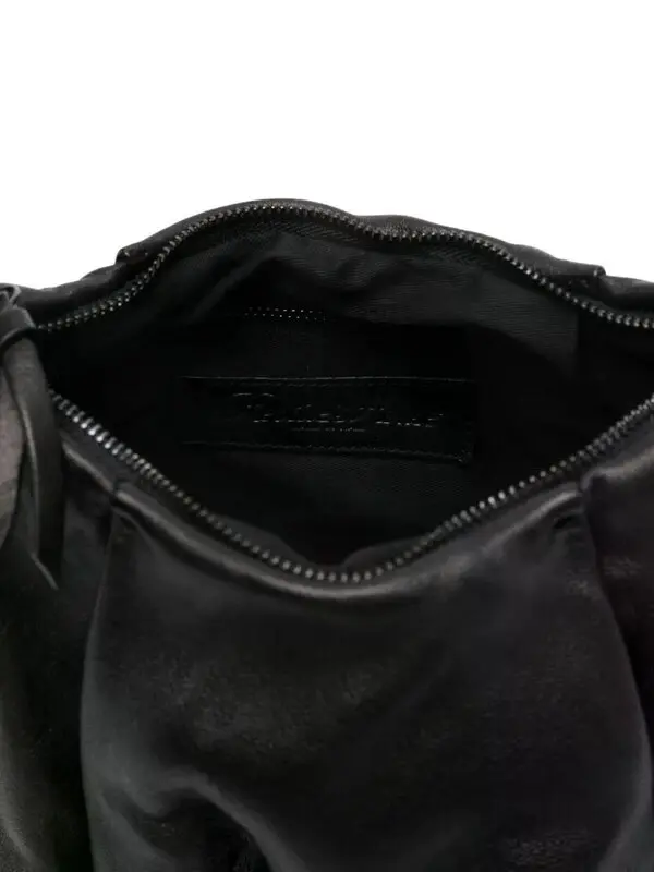 REPTILE'S HOUSE Gathered Shoulder Bag - Black