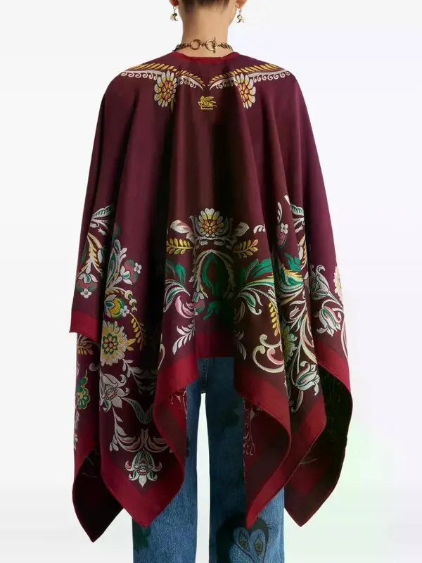 Etro Floral-jacquard Cape