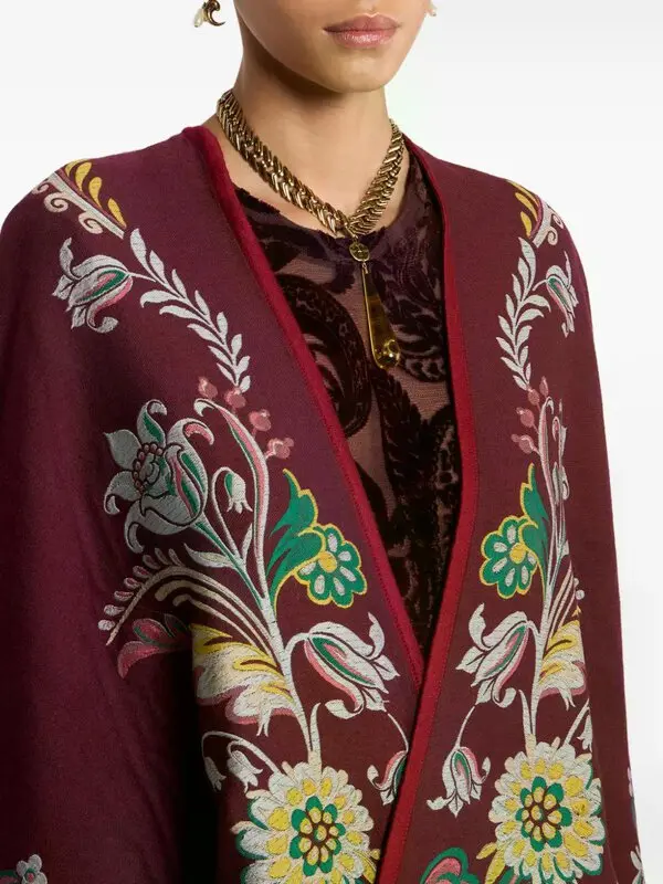 Etro Floral-jacquard Cape