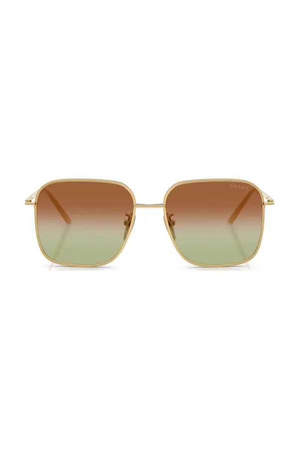 Prada Metal Square Frame Sunglasses