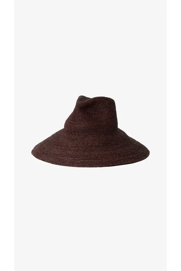 Janessa Leoné Waverly Raffia Hat - Chocolate