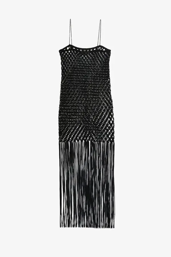 Janessa Leoné Pia Fringe Dress - Natural