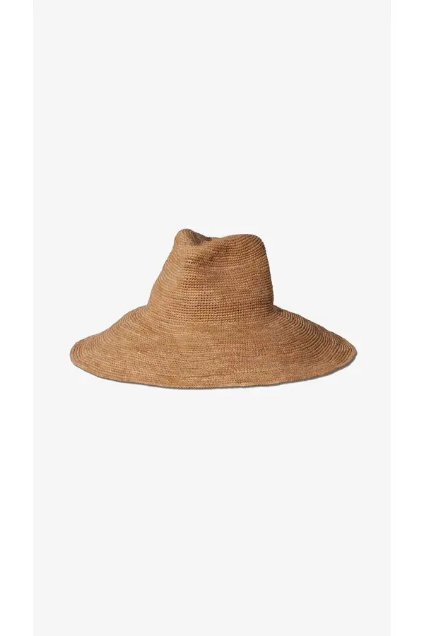 Janessa Leoné Waverly Raffia Straw Hat - Red