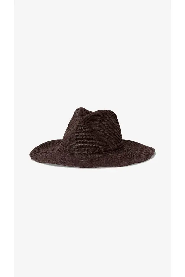 Janessa Leoné Sacha Straw Fedora Hat - Natural