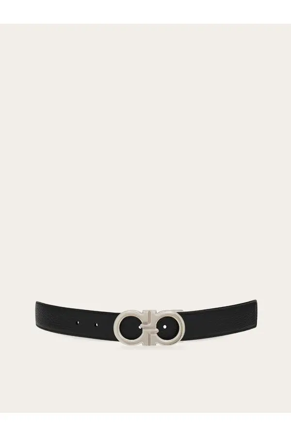 FERRAGAMO Reversible Gancini Belt - Red