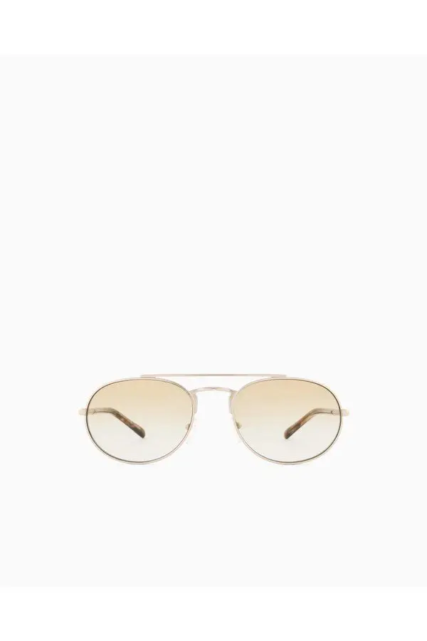 Emporio Armani Aviator Sunglasses - Gold