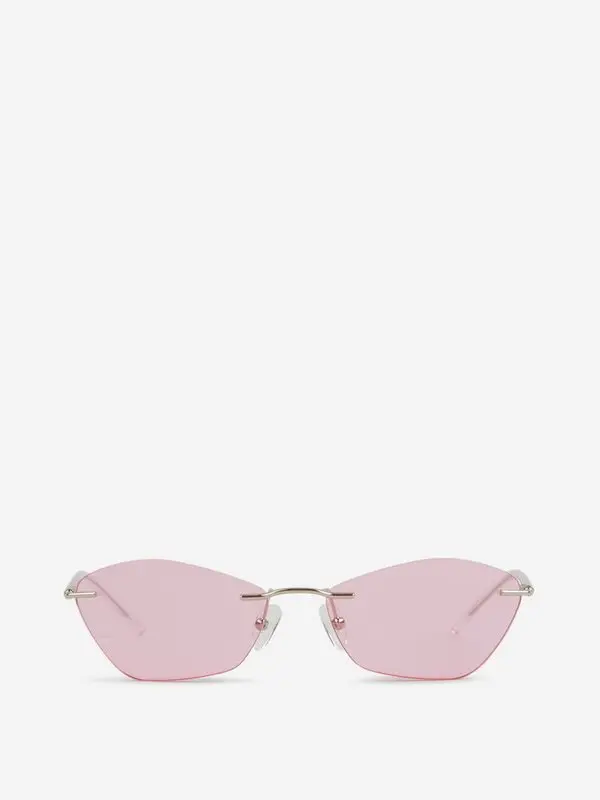 Alexander McQueen T-bar Cat-eye Sunglasses - Pink