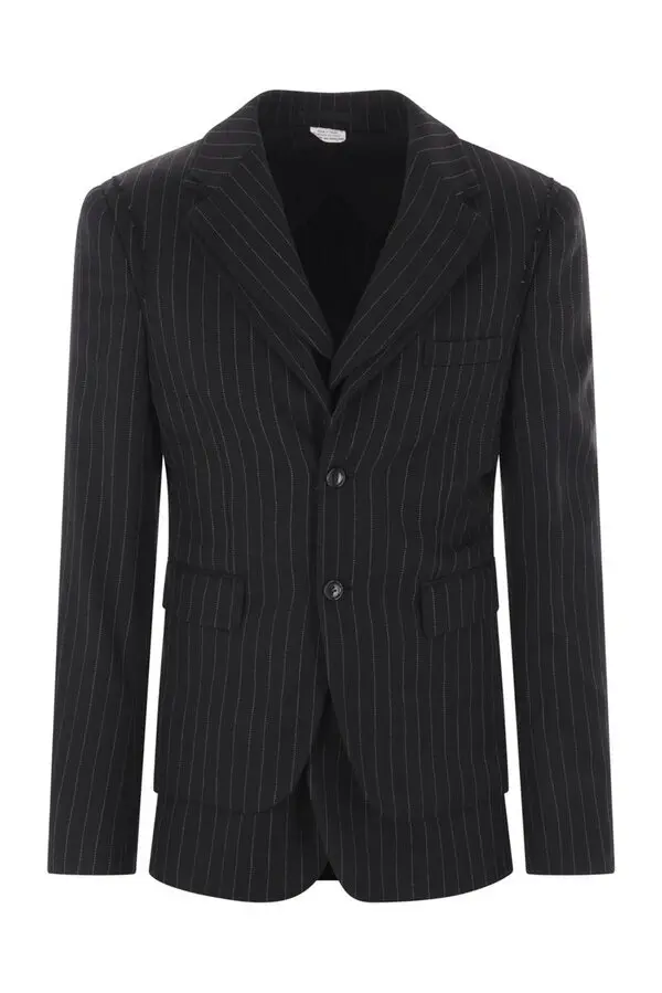 Comme Des Garçons Deconstructed Wool Jacket - Black