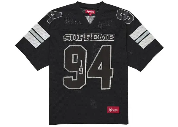 Supreme Sequin Football Jersey - Black