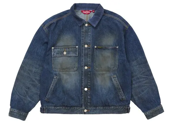 Supreme Distressed Selvedge Trucker Jacket