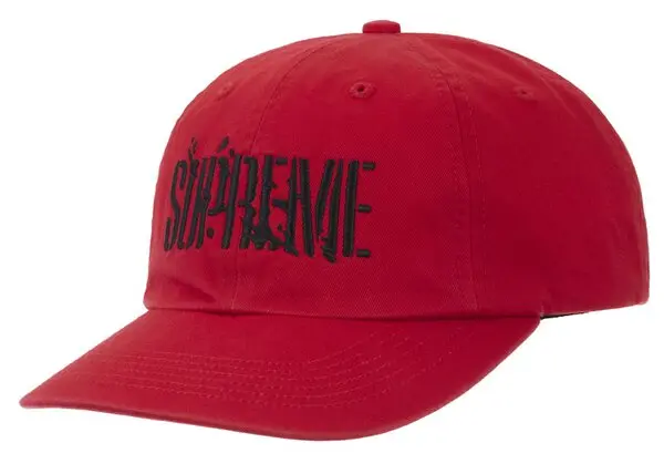 Supreme Splatter 6-panel Cap - Red