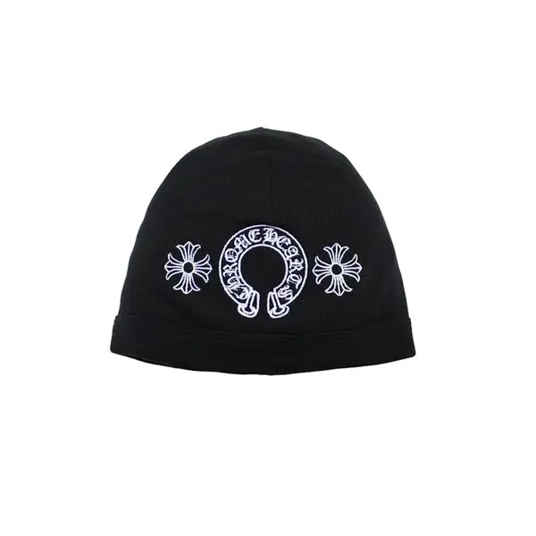 Chrome Hearts Horseshoe Skull Cap Beanie - Black