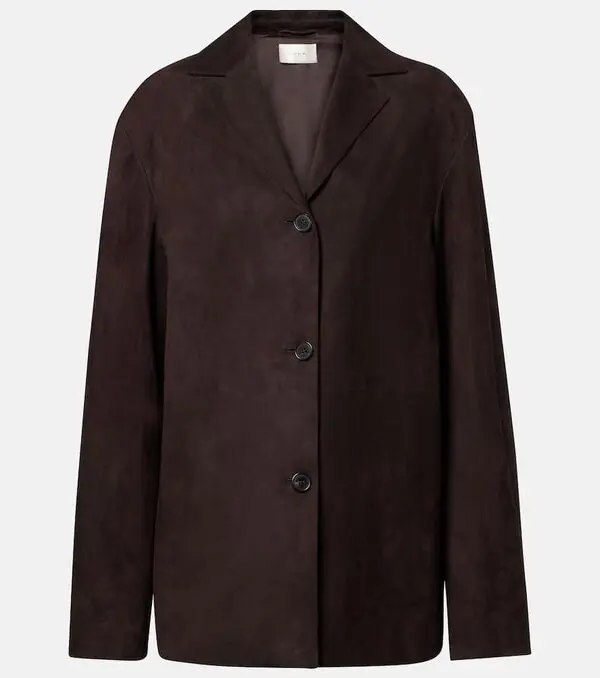 THE ROW Fabian Suede Jacket - Brown
