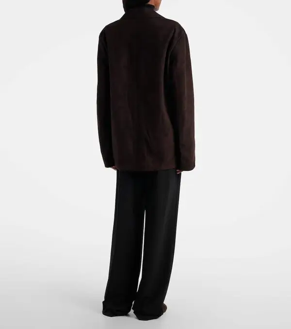 THE ROW Fabian Suede Jacket - Brown