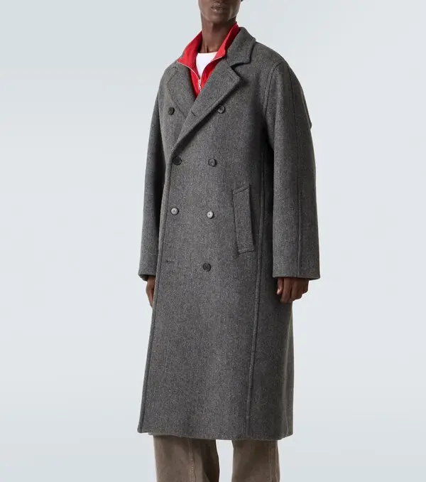 Auralee Herringbone Wool Coat