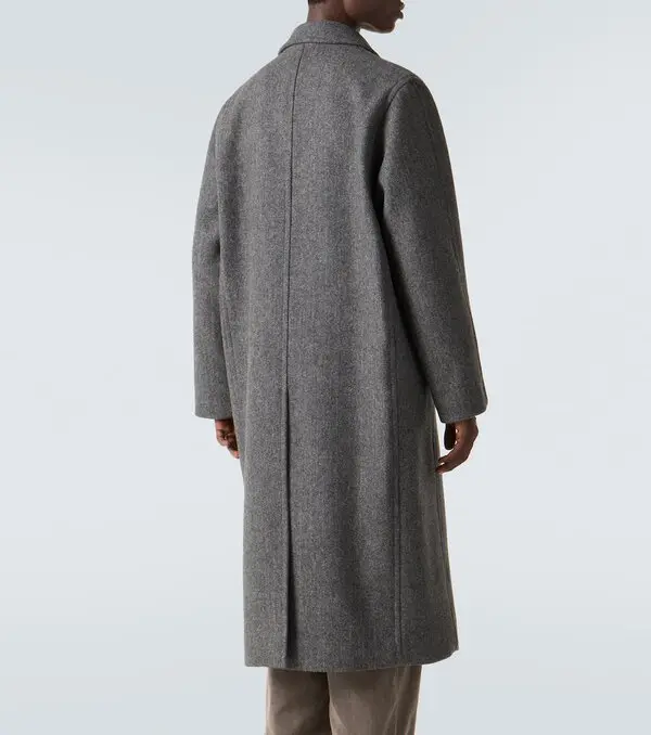Auralee Herringbone Wool Coat