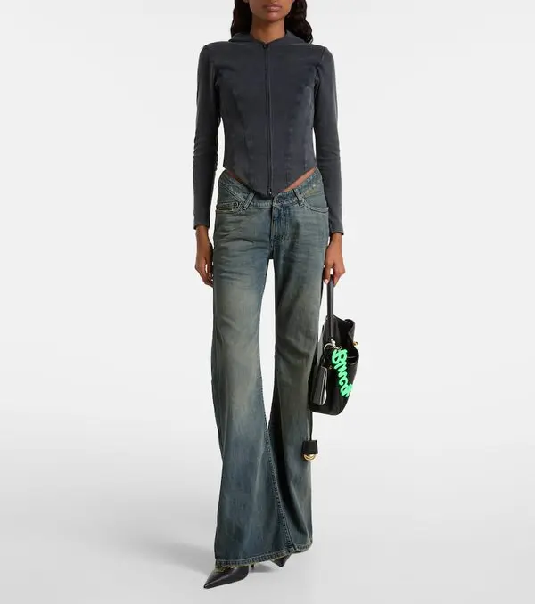 Balenciaga Low-rise Wide-leg Jeans
