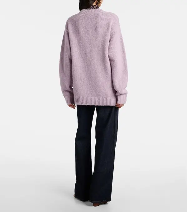Dries Van Noten Alpaca And Wool-blend Cardigan